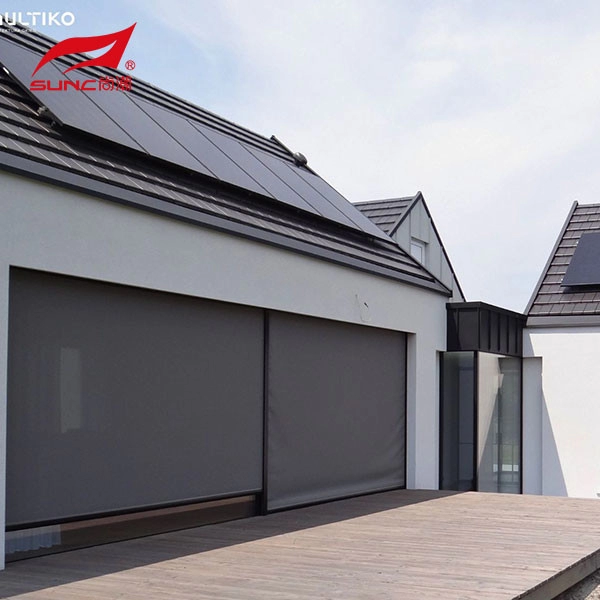 Motorized Window Roller Shade Standard Colors Sunshade System Outdoor ...