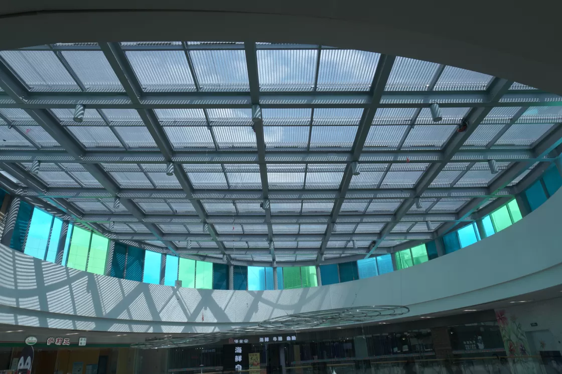 Public Aluminium Ventilation Louvres , External Weather Louvre Blade ...