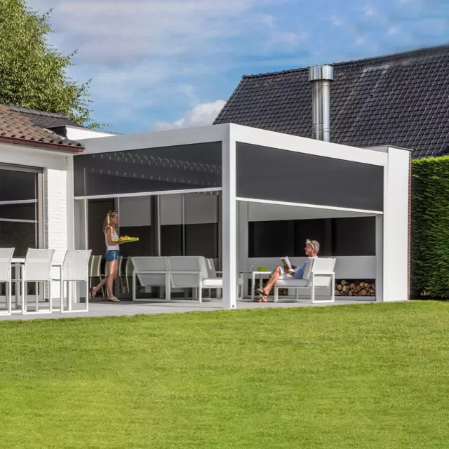 Rain Sensor Hidden Drainage Electric Automatic Aluminum Roof Pergola