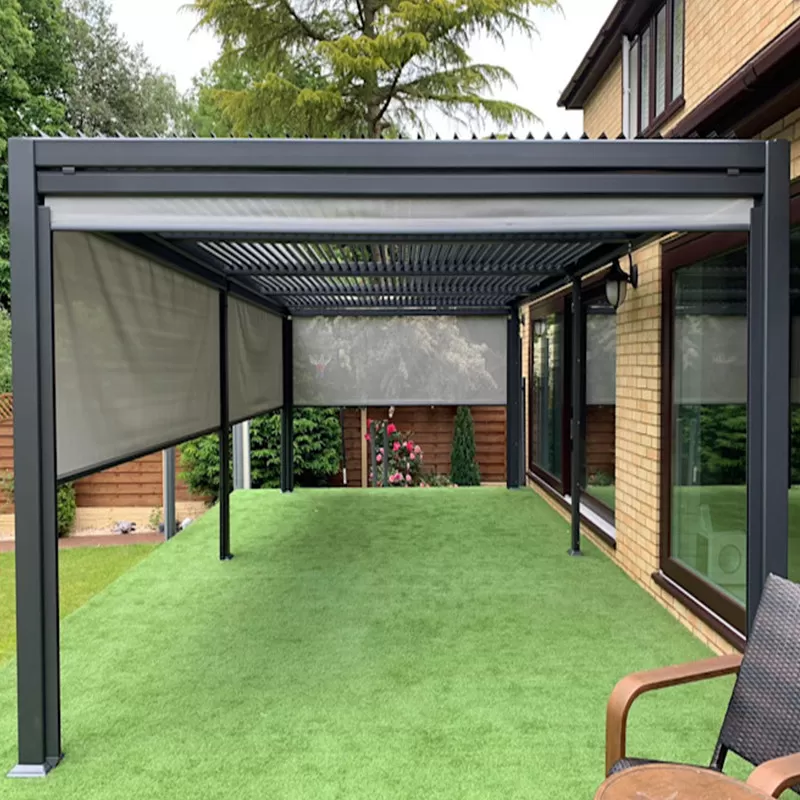 Automatic Louvered Pergola D/P SUNC Brand Outdoor Motorized Aluminium ...