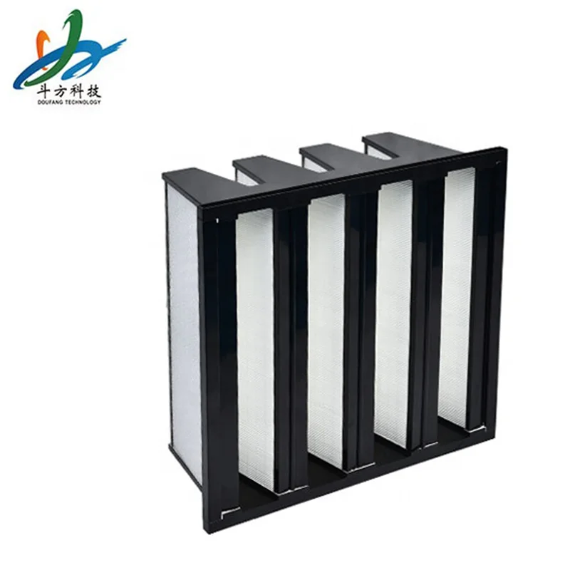 Large Air Volume Hepa Air Filter W Shape V-bank Type Hepa Filters | Howeair