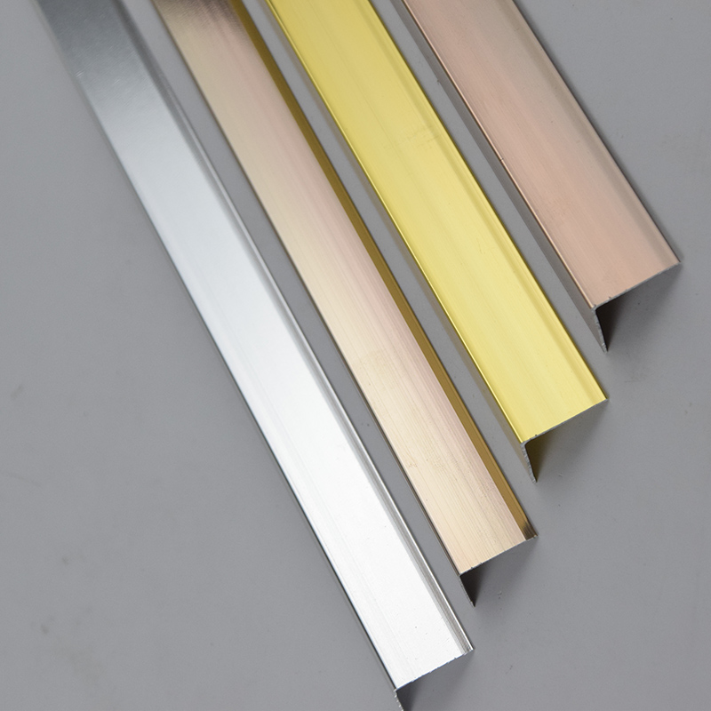 Various Color L Shape Aluminum Tile Trim Aluminium Angle Trim | Dong's ...