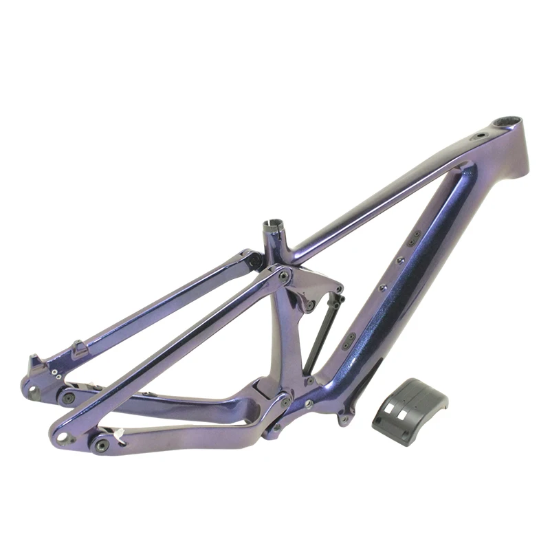 Full Suspension Carbon Fiber Bike Frame E-mtb Frame With Bafang M820 ...