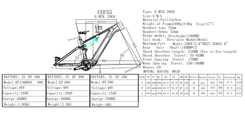 2025 NEW E Bike Frame Full Suspension Carbon Electric Mtb Frames for ...