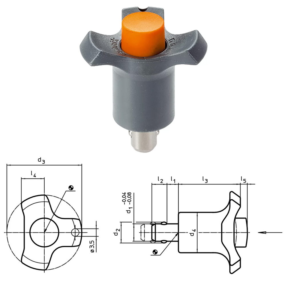 Special Quick Release Pin Ball Lock Pin Positive Locking Pin | HKAA