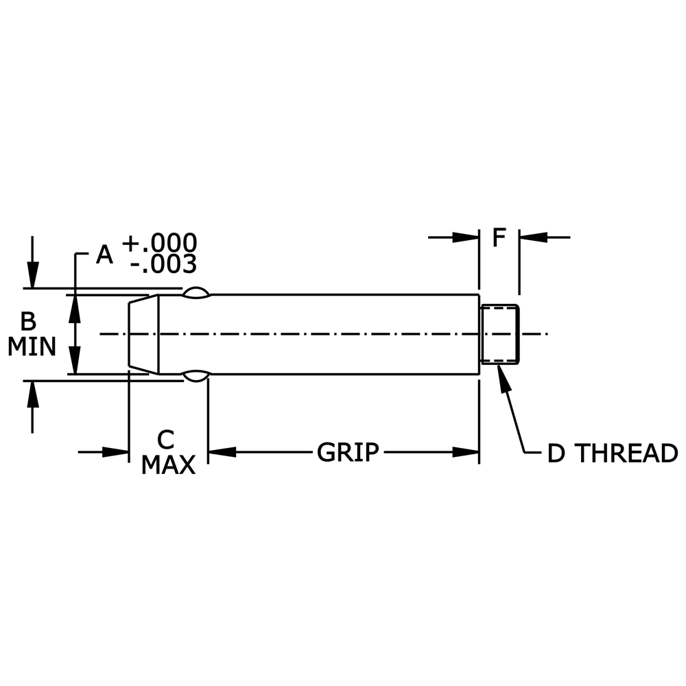 Custom 3/16in 1/2in Threaded Detent Pins 316 Stainless Steel | HKAA