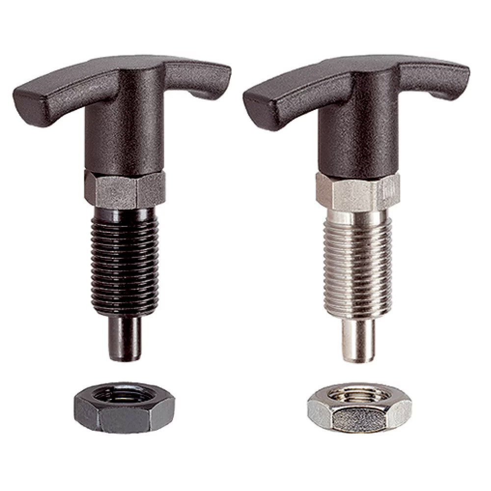 Index Bolts Index Plungers Compact with Hexagon Collar and Locking with ...