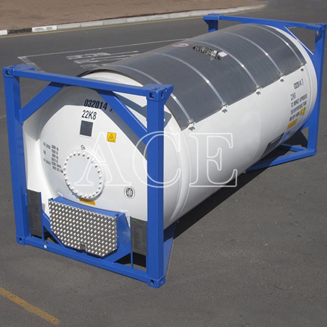 20ft UN T50 Portable Compressed Liquefied Gas ISO Tank Container - Buy ...