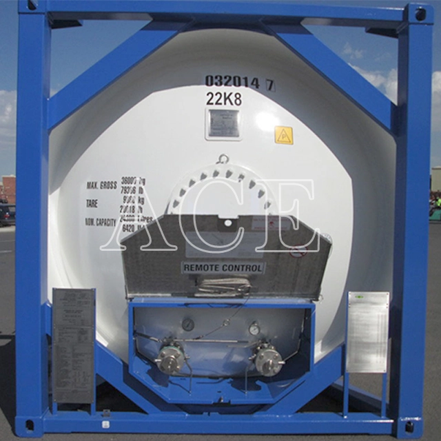 20ft UN T50 Portable Compressed Liquefied Gas ISO Tank Container - Buy ...