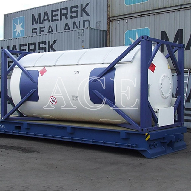 20ft UN T50 Portable Compressed Liquefied Gas ISO Tank Container - Buy ...