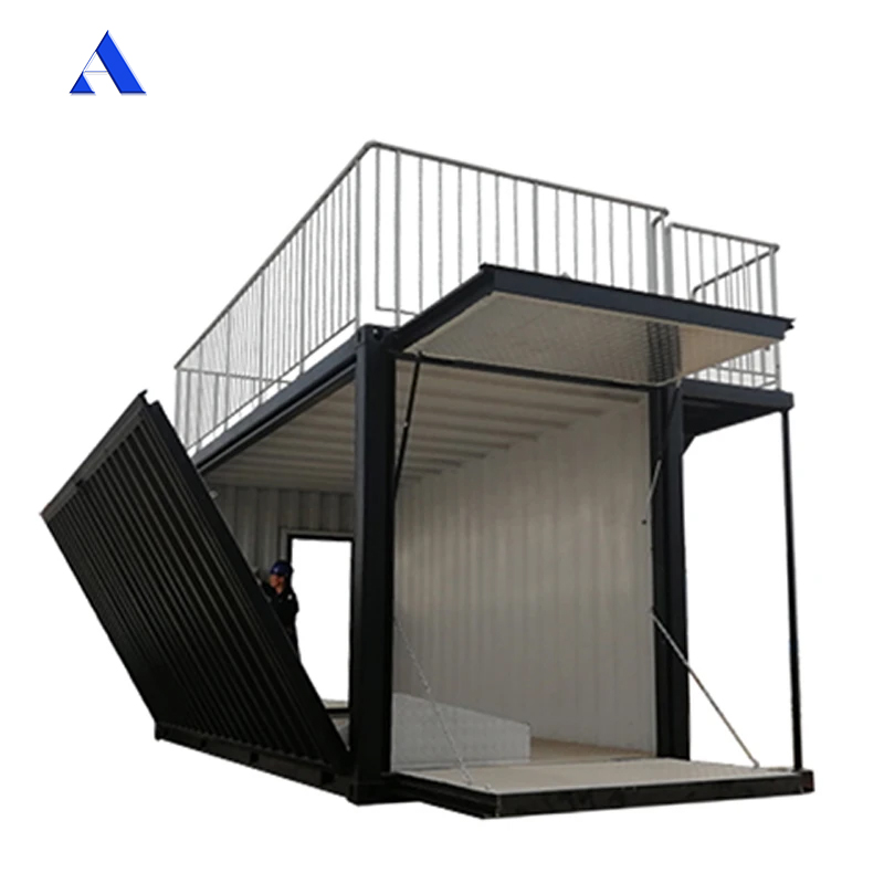 Electric Hydraulic Cylinder Fly Drop Side Outdoor Bar Booth 20ft ...