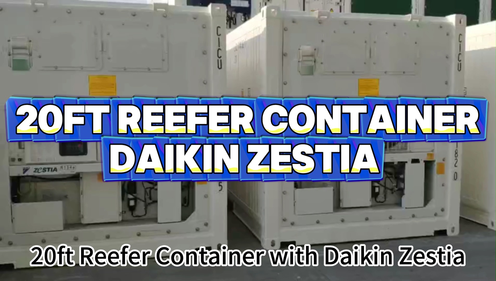 Contenedor refrigerado de 20 pies con enfriador Daikin Zestia ...