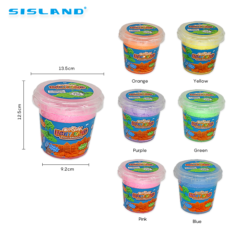 SISLAND Light Sand Sensory play toy set,non-sticky Diy Set non-toxic ...