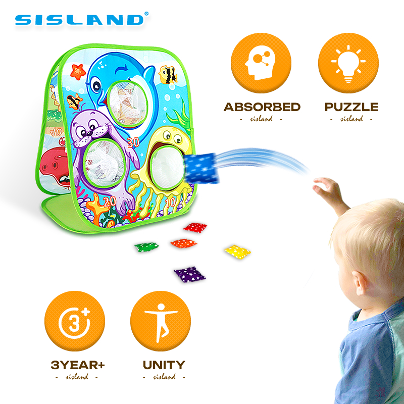 SISLAND 2-in-1 Dinosaur Throwing Dartboard Set for Kids | SISLAND