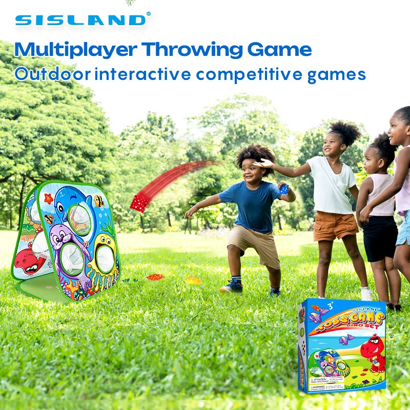 SISLAND 2-in-1 Dinosaur Throwing Dartboard Set for Kids | SISLAND