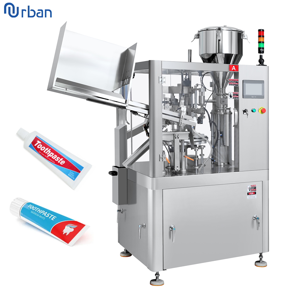 Automatic Sealing Gel Toothpaste Lotion Cosmetic Cream Soft Tube Filling and Sealing Machine UBM ...
