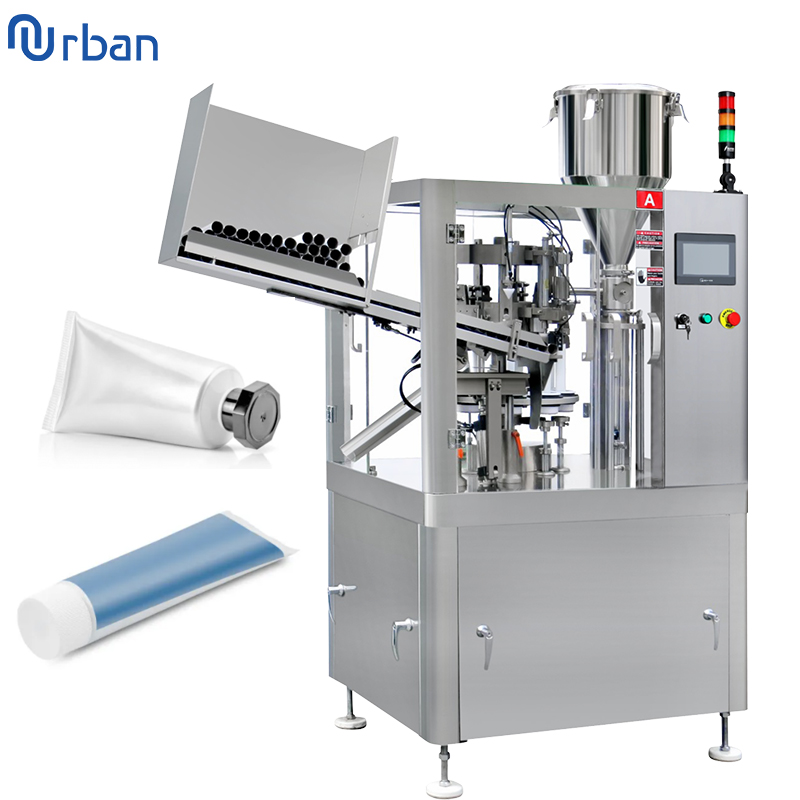 Automatic Ultrasonic Grease Rotary Liquid Cream Soft Aluminum Tube Filling and Sealing Machine ...