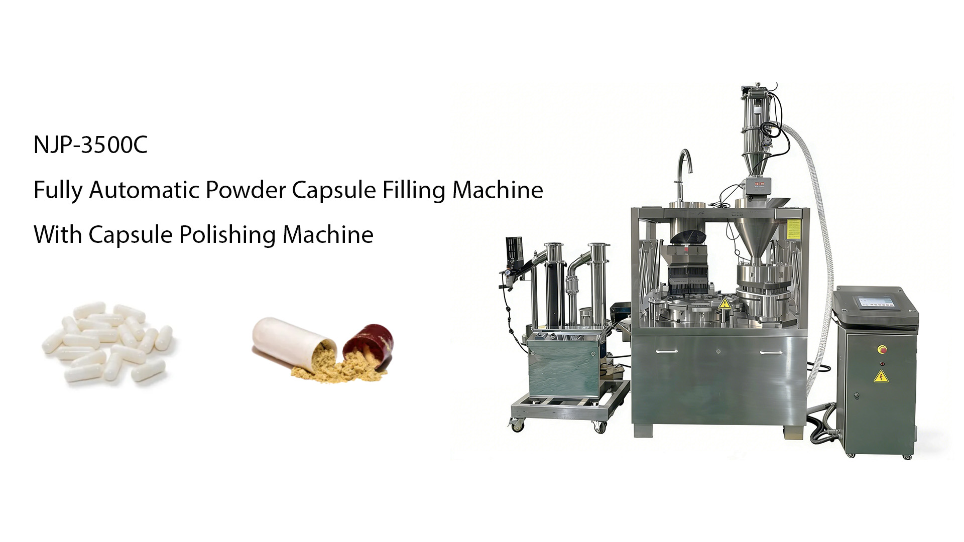 NJP-3500C Automatic Powder Capsule Filling Machine with Polishing ...