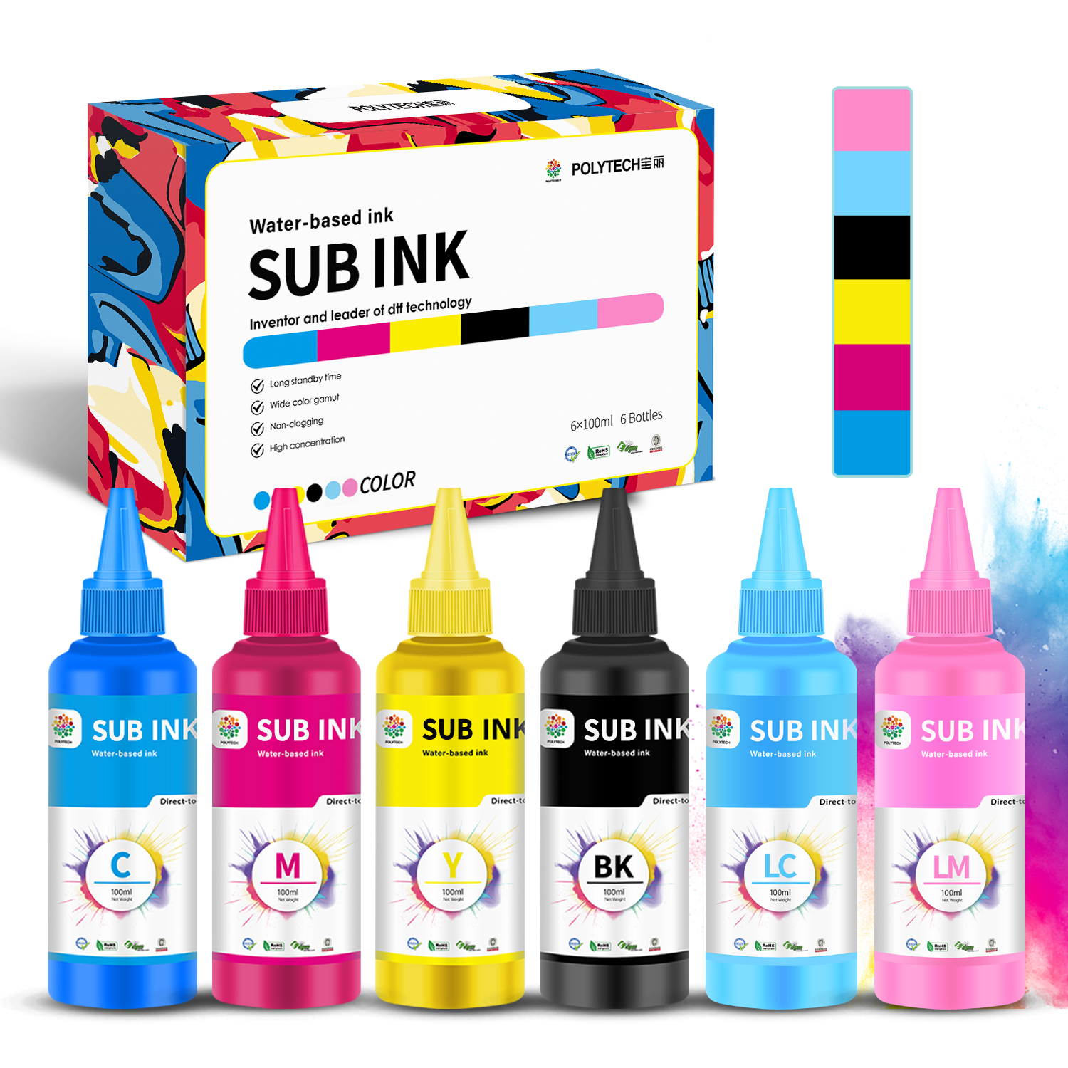 Sublimation Ink 6 Color by Polytech - Polytech
