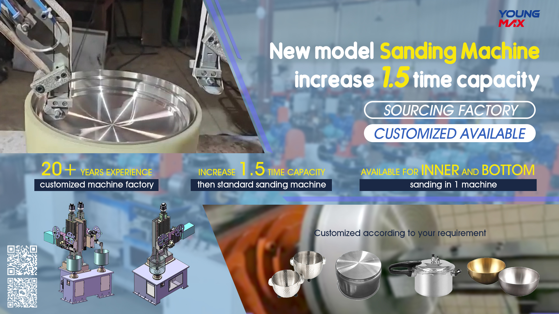 6-Axis Robotic Sanding Machine for Automated Pots Pans Production