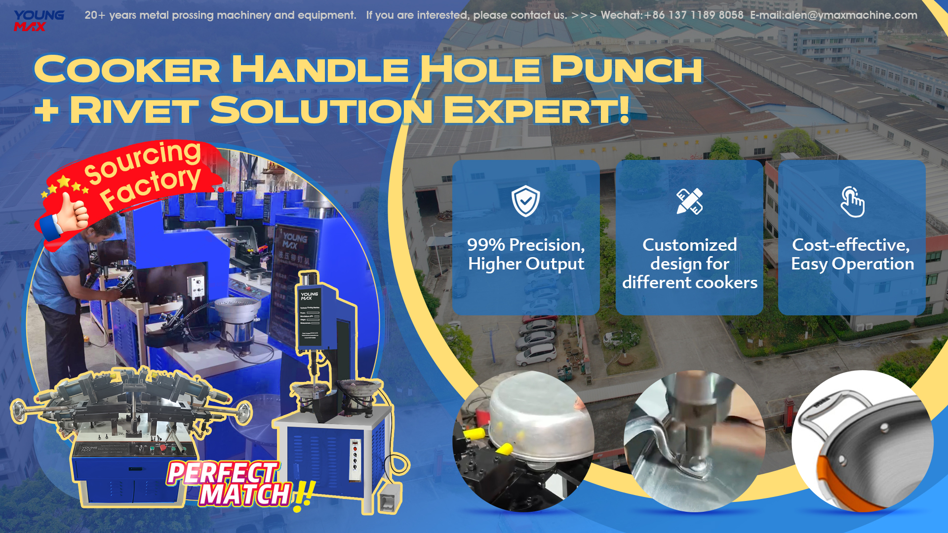 Hydraulic Punching & Riveting Machine for Cookware Handles