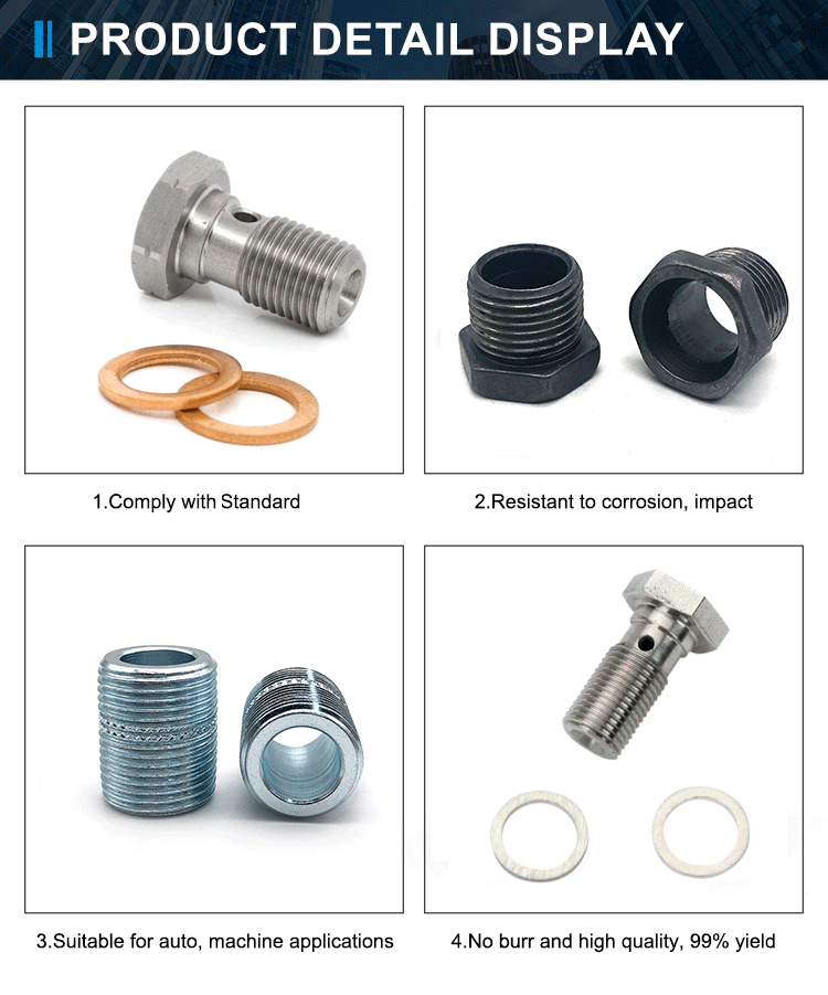 Din 558 M6 M8 M10 M12 Hollow Hex Bolt with Internal Thread for Wiring ...