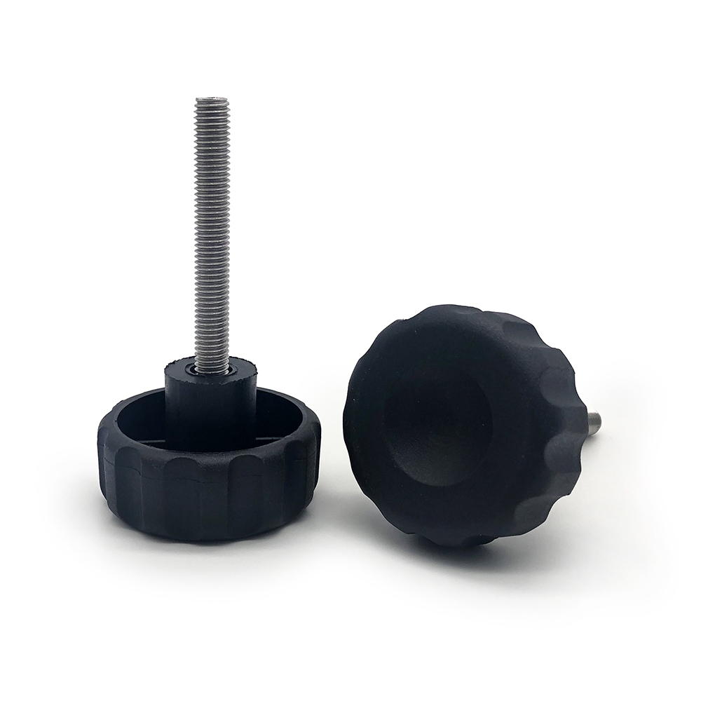 China M3 M4 Custom Plastic Head Knurled Thumb Screw Fastener Knurled ...