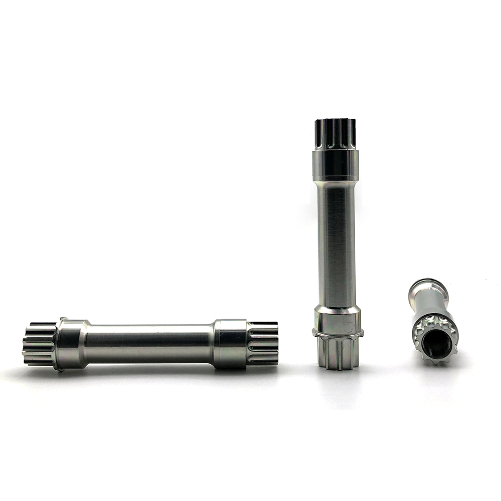 Custom Aluminum Hollow Double Thread Flange Head CNC Shaft Pins, China ...