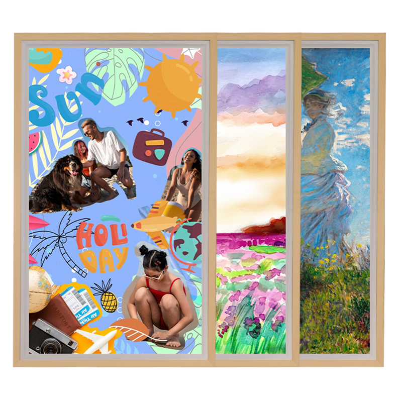 2024 New Large Screen Wall Mount Menu Board Digital Photo Picture Frame ...