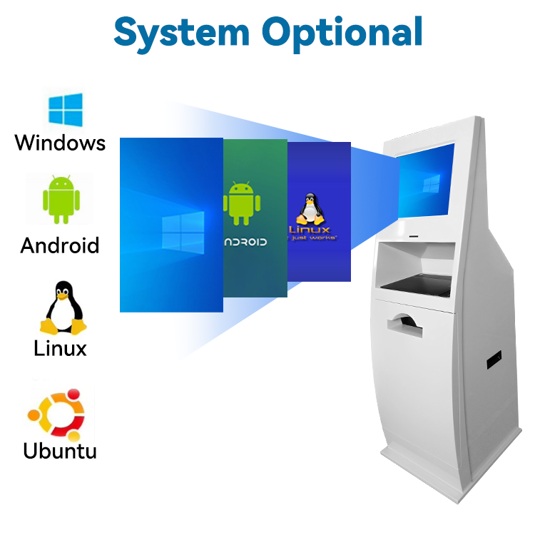 Self Ordering Manufacturer Lobby Type Dual-Screen Cash Coin Payment ...