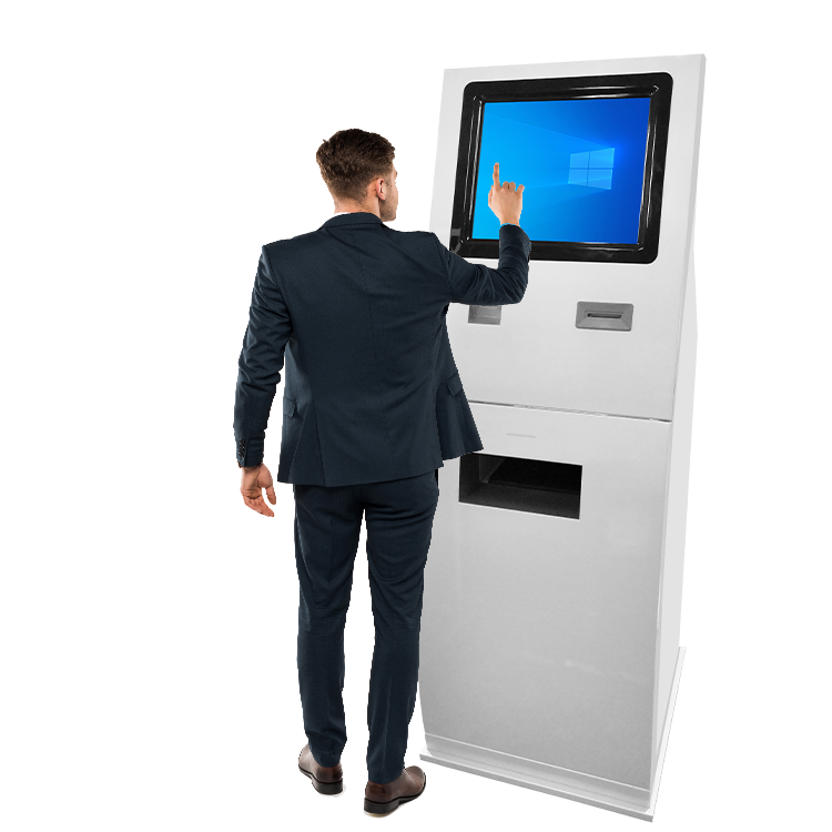 Self Service Printing Kiosk A4 Cash Receiver Machine Self Serve Kiosk ...