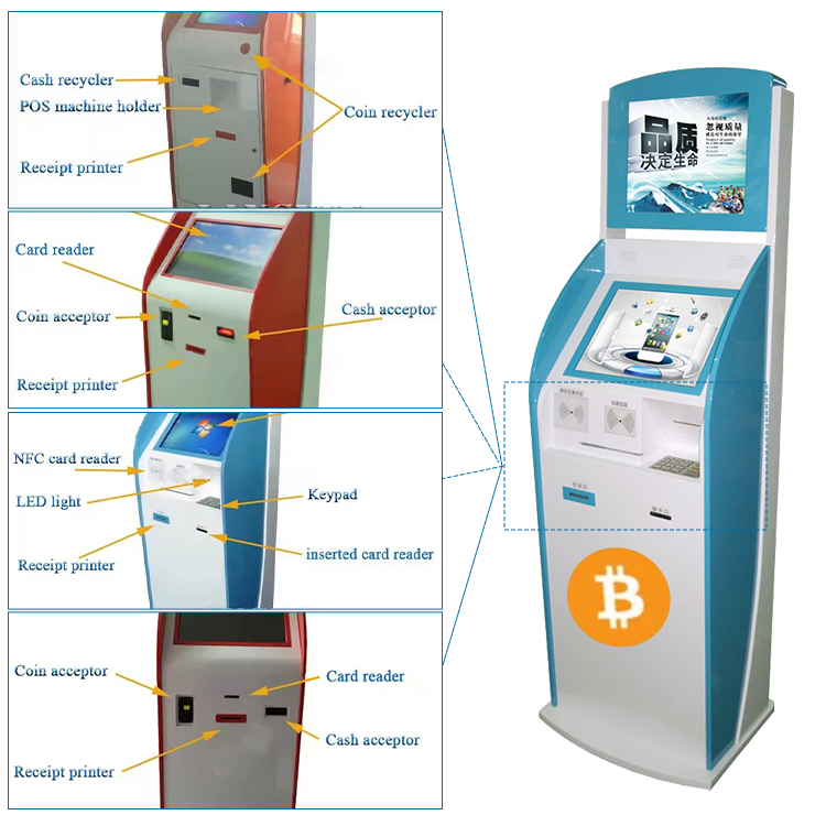 Cash Payment Kiosk with Bill Accept Card Reader Bill Payment Kiosk ...