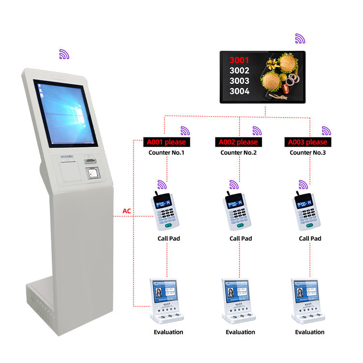 Bank Hospital Hall Queuing Management System Ticket Vending Machine ...