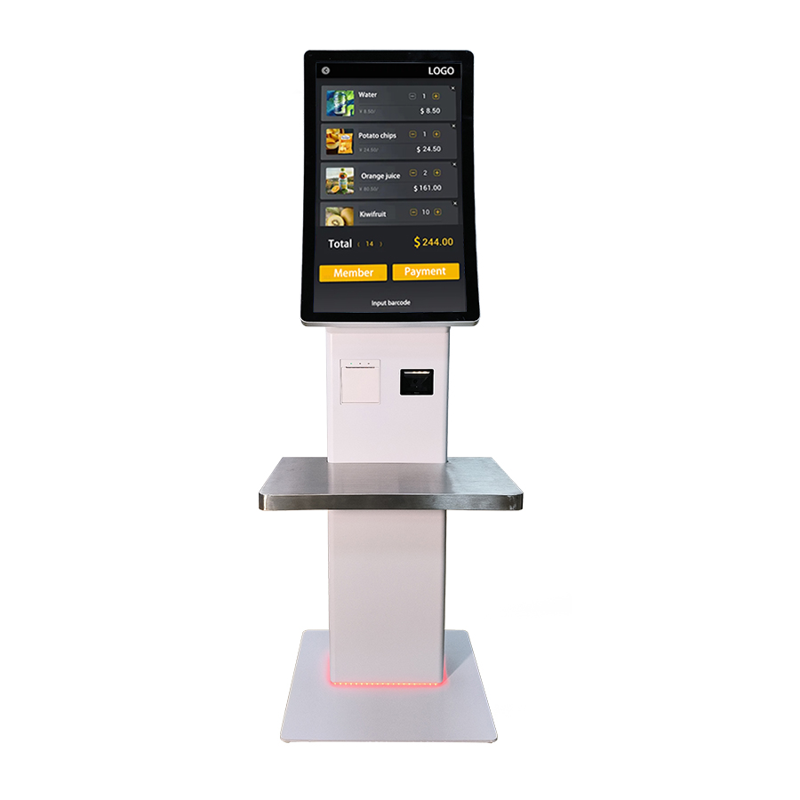 Touch Screen Floor Standing Standing Auto-checkout Máquina Máquina ...