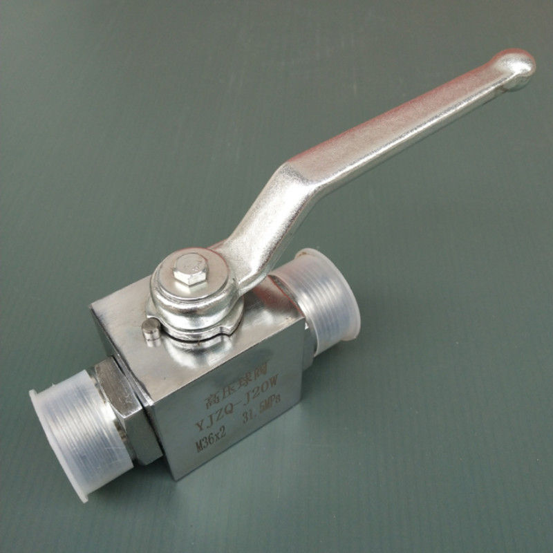 HY 2 Way 1/4"-2" 3000 PSI 6000 PSI Male Thread Hydraulic Ball Valve for ...