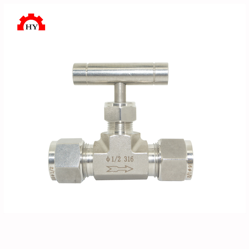 HY SS304 SS316 3000 PSI 6000 PSI Double Ferrules Compression Needle Valve - HuiYi Valve