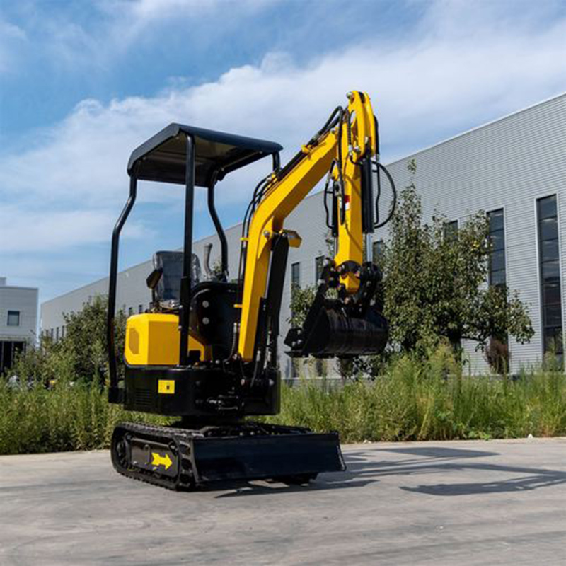 Production of micro excavators for sale with a capacity of 1 ton and 1. ...