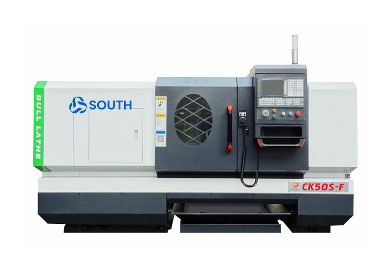 Two Coordinates Control Flat Bed Heavy Duty CNC Lathe CK50S-F - SOUTH Lathe