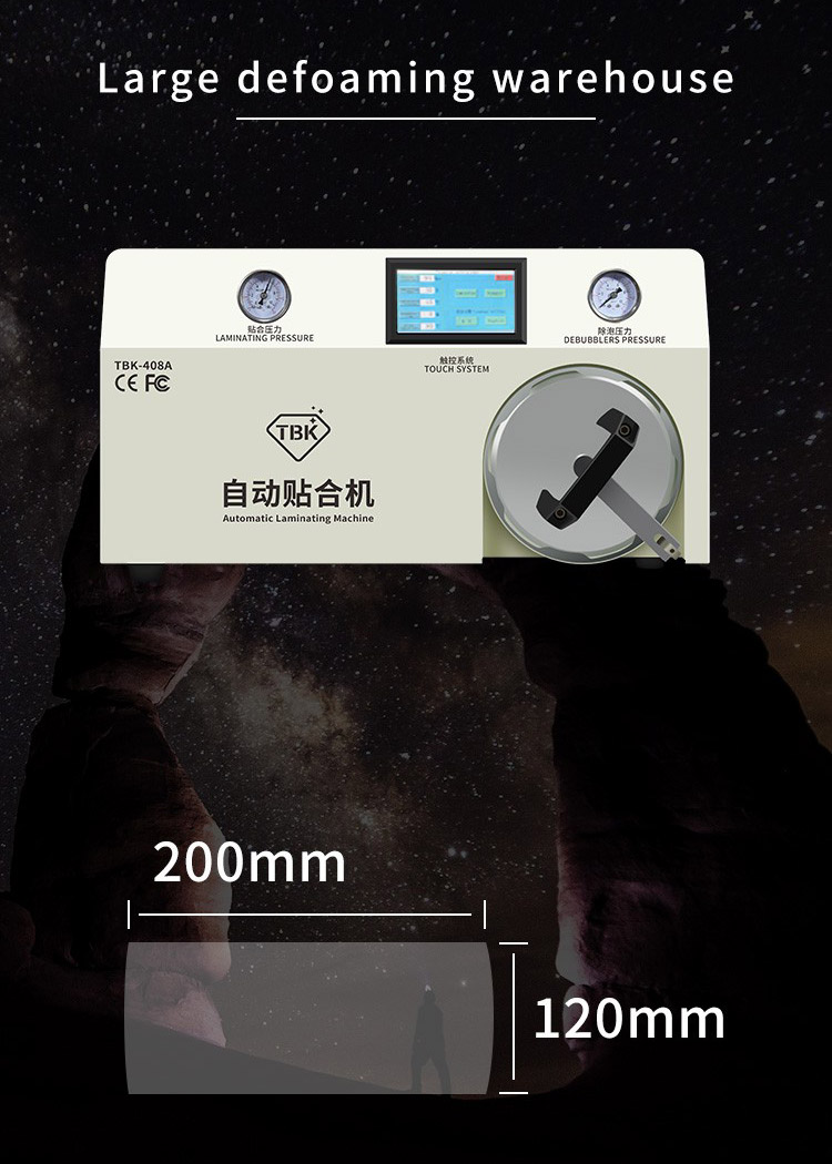 TBK-408A | All-in-One OCA Laminator & Bubble Remover (15-Inch)