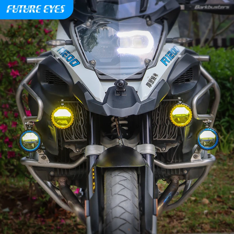 FUTURE EYES Motorcycle Led Auxiliary Driving Lights Black ...