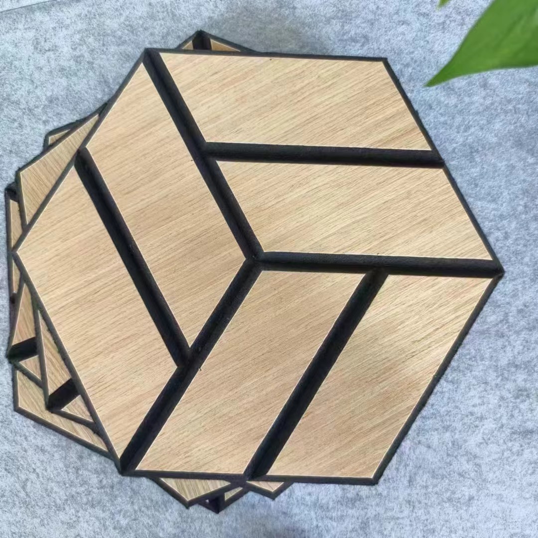 Wood Veneer Grooved Polyester Fiber Acoustic Panel | Kunnuo Acoustic Panel