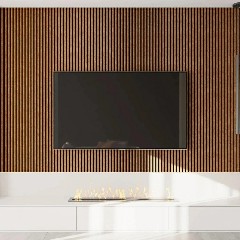 Veneer Wood Acoustic Panel Veneer Laminated Soundproof Panels Wall Slat ...