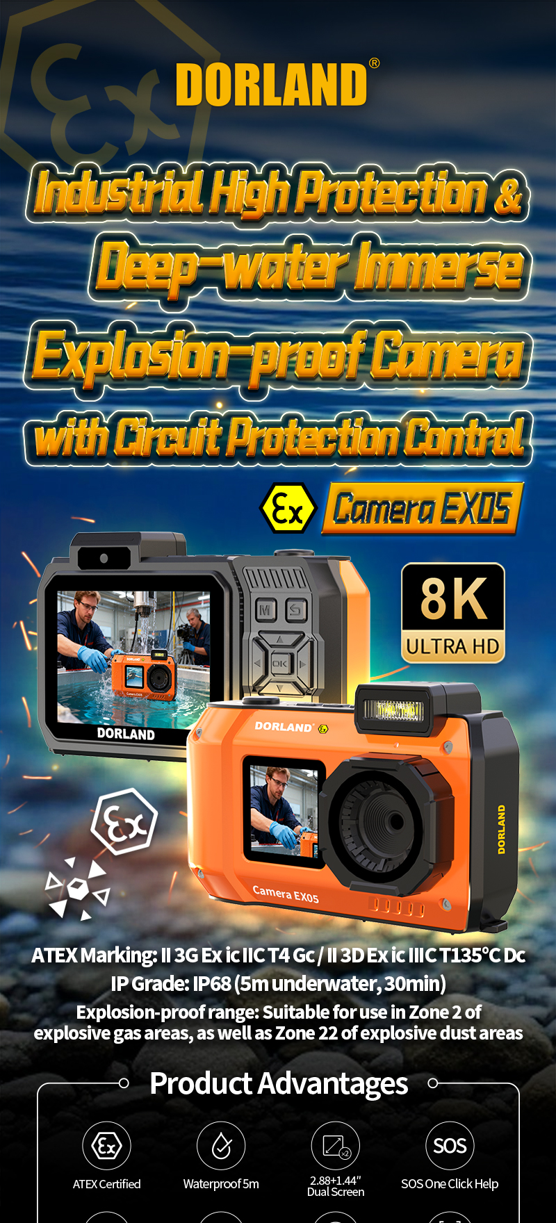 DORLAND Industrial High Protection Explosion-proof Camera Camera EX05 ...