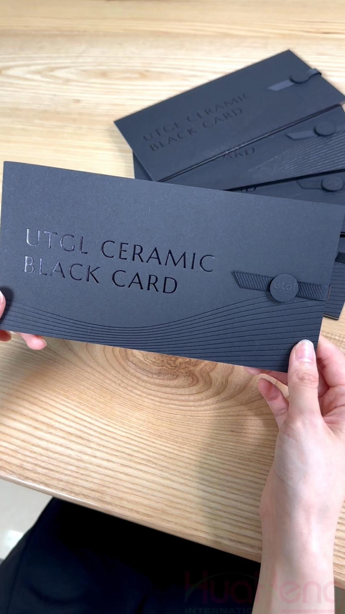 Luxurious Enclosure: the Black Membership Card Box with Magnetic ...