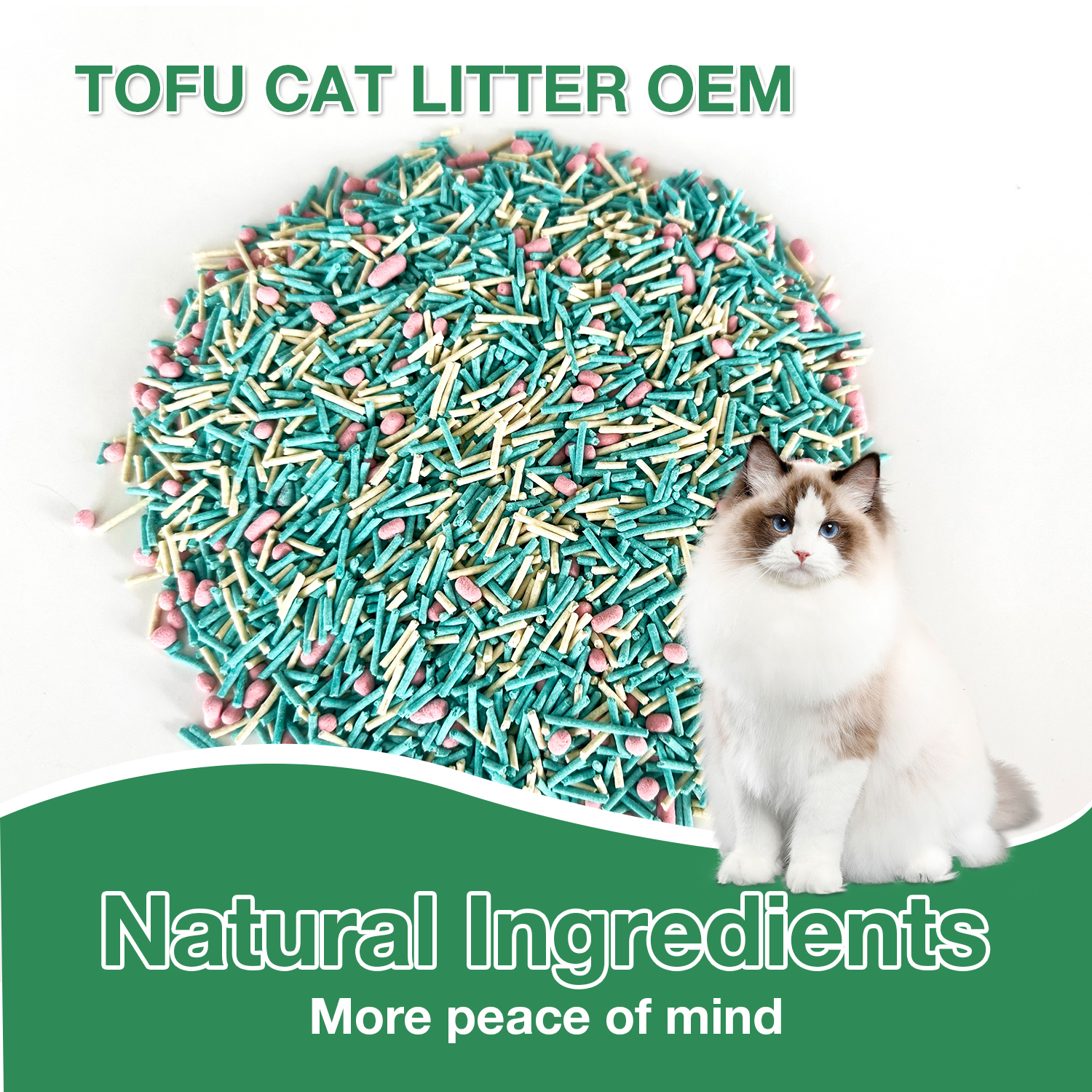 Premium Tofu Cat Litter MIX TOFU CAT LITER