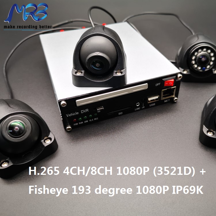 Highlight 8ch H.265 1080P Fleet Management System SSD 4G Wifi GPS RJ45 ...