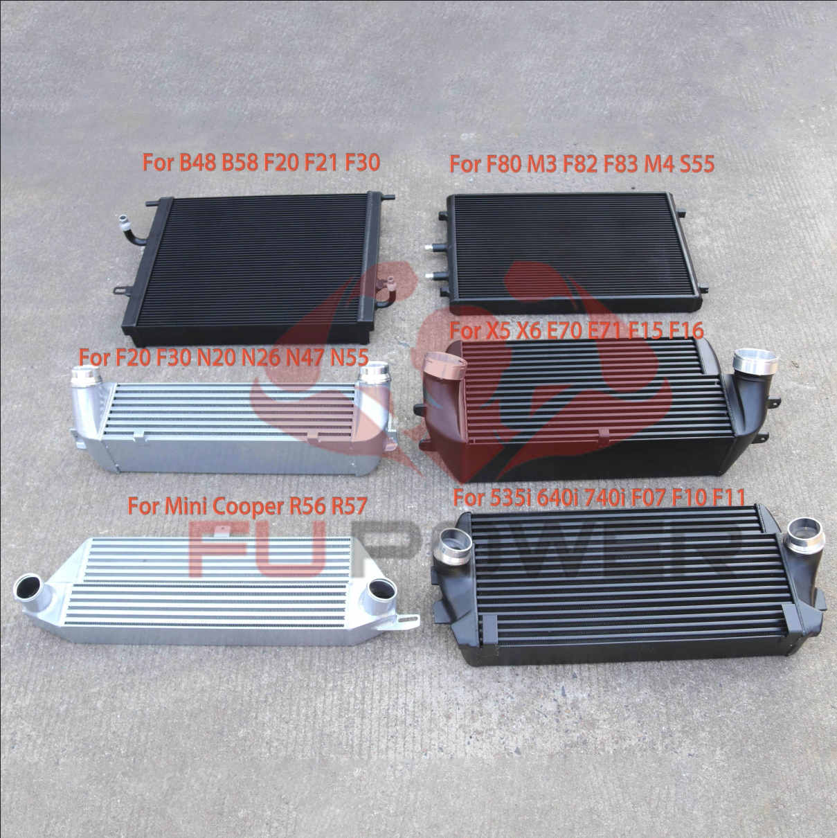 Custom HEAT EXCHANGER FOR BMW B48 B58 R56 R57 N20 N26 N55 M3 M4 F80 X5 ...