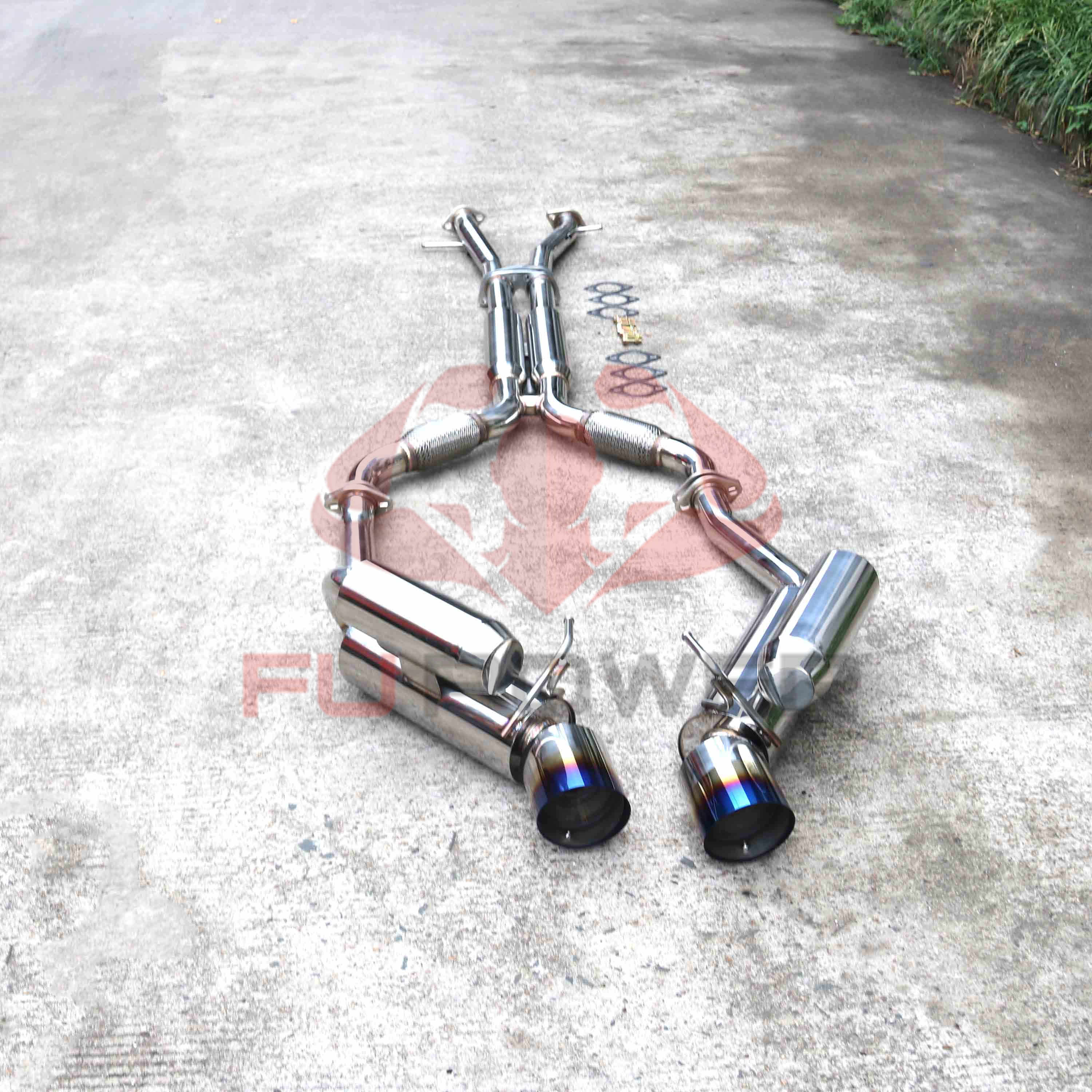 Exhaust systems For Nissan 370Z stainless steel cat back exhaust system