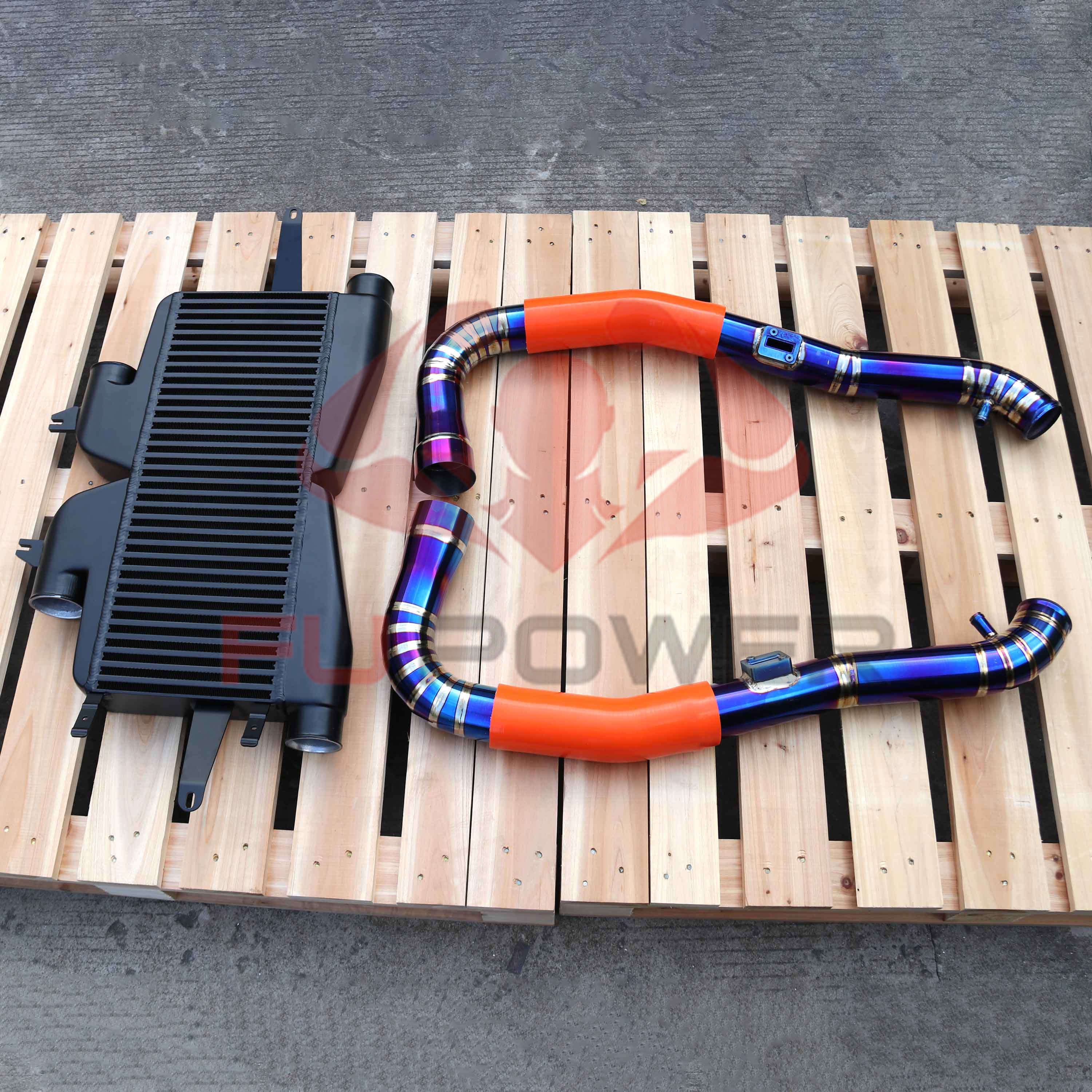 370Z G37 Titanium Cold Air Intake Kit with Intercooler - Fupower