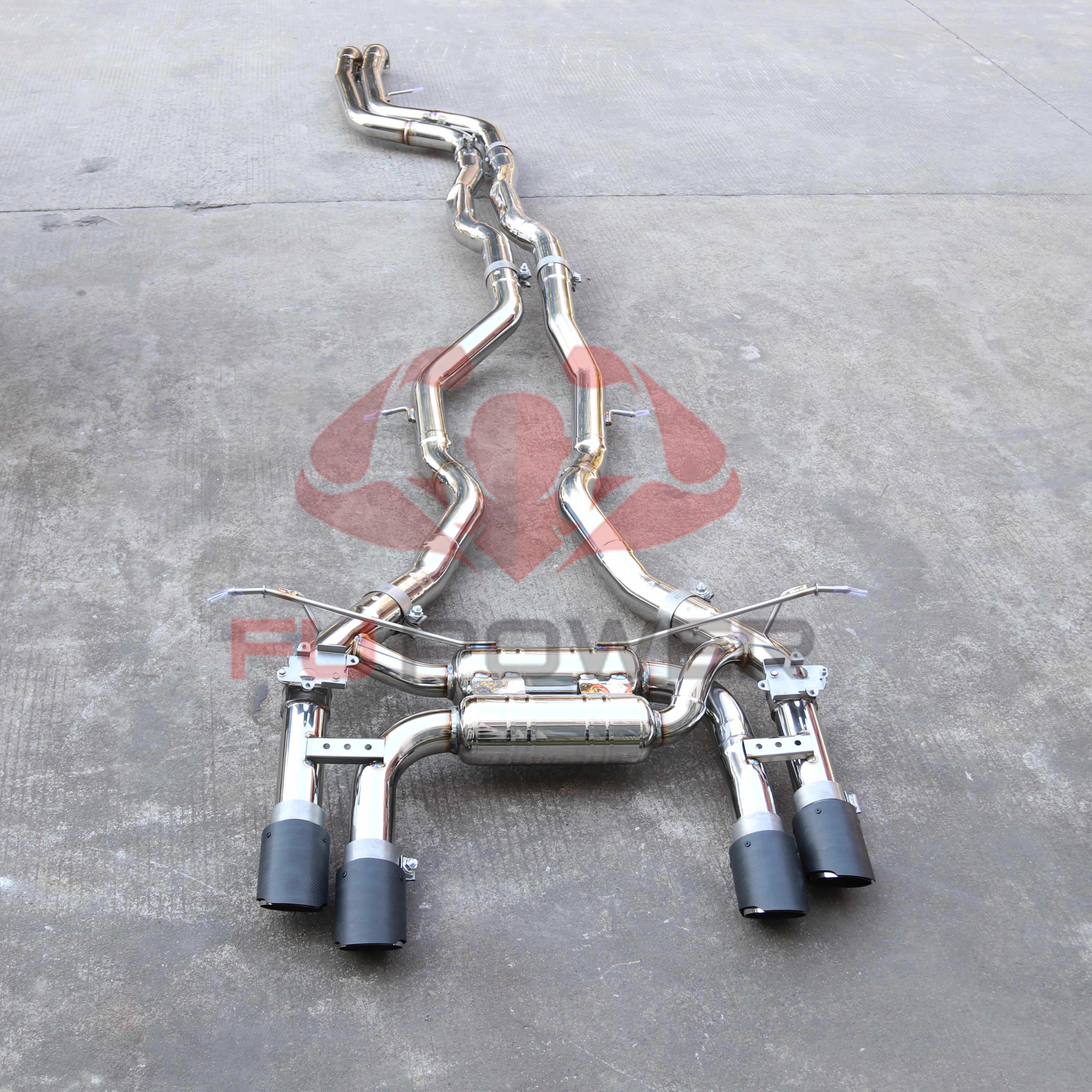 Customizable F80 M3 M4 Valved Exhaust System F80 M3 F82 F83 M4 S55 ...